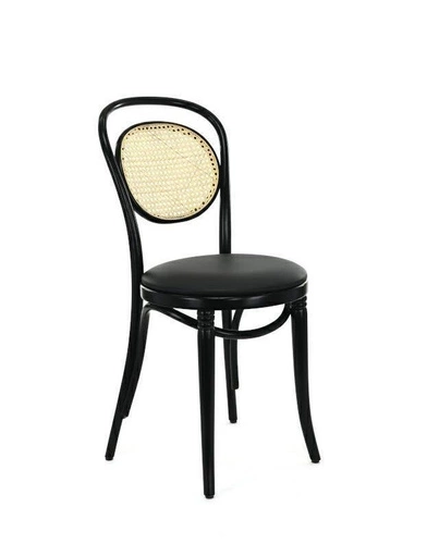 Krzesło drewniane Fameg A-10/1 gięte tapicerowane do jadalni vintage ...